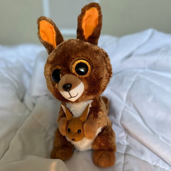 Toys | Stuffed Animal Stuffie Ty Beanie Boos Kipper The Brown Kangaroo ...